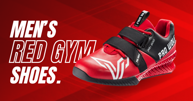 Red Gym Shoes for Men | PRO WOLF